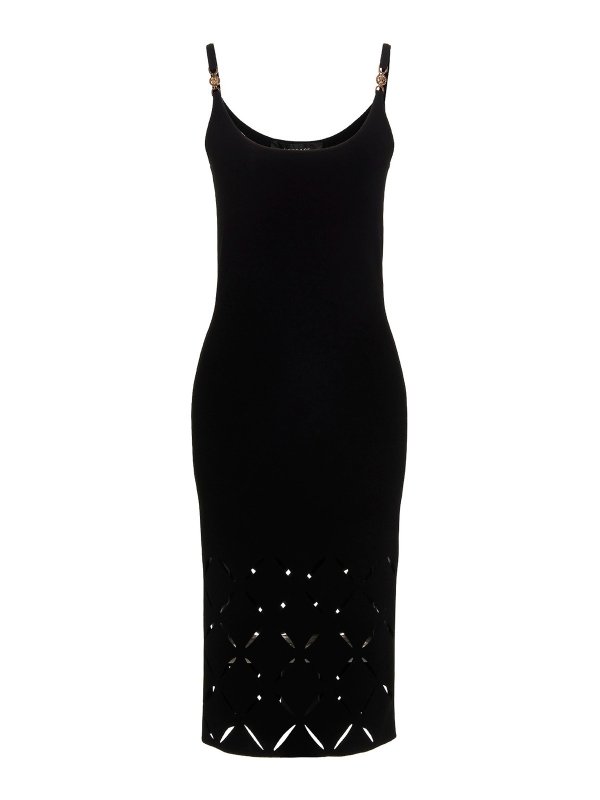 Versace Slashed dress - Black - Women | 10090711A059801B000