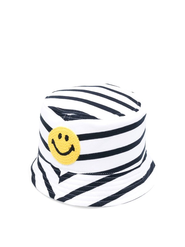 Joshua Sanders Smiley logo bucket hat - Animal Print | 10302BLUE