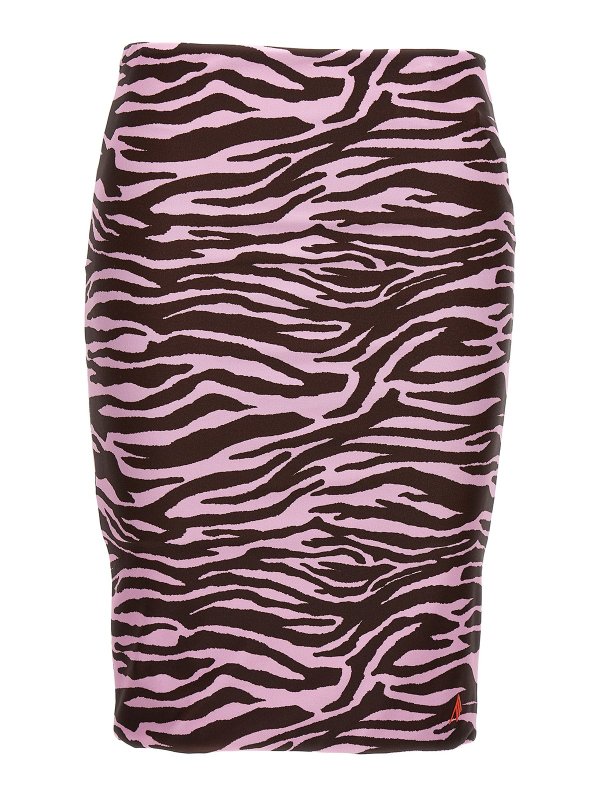 The Attico Zebra skirt - Animal Print - Women | 233WBB09PA14463