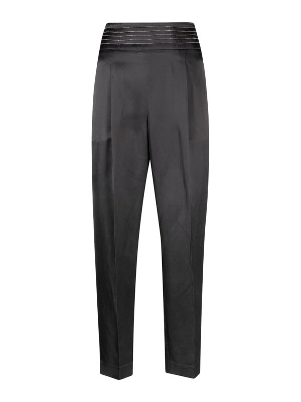 Peserico Pants - Black - Women | E0447106800579 | thebs.com