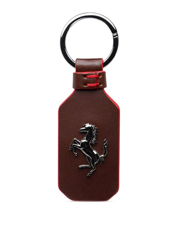 Ferrari Logo keychain - Brown - Men | 47156104 | thebs.com