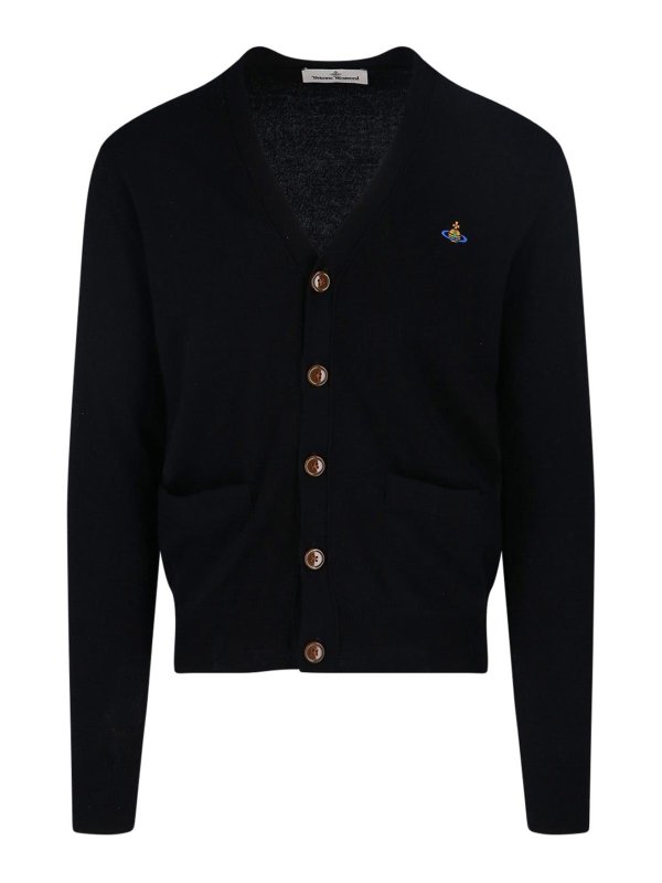 Cardigans Vivienne Westwood - Logo embroidery cardigan - 2701000IY000SN401