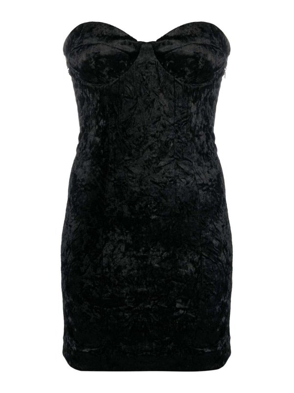 Rotate Birger Christensen Velvet mini drss - Black | 1114891001000