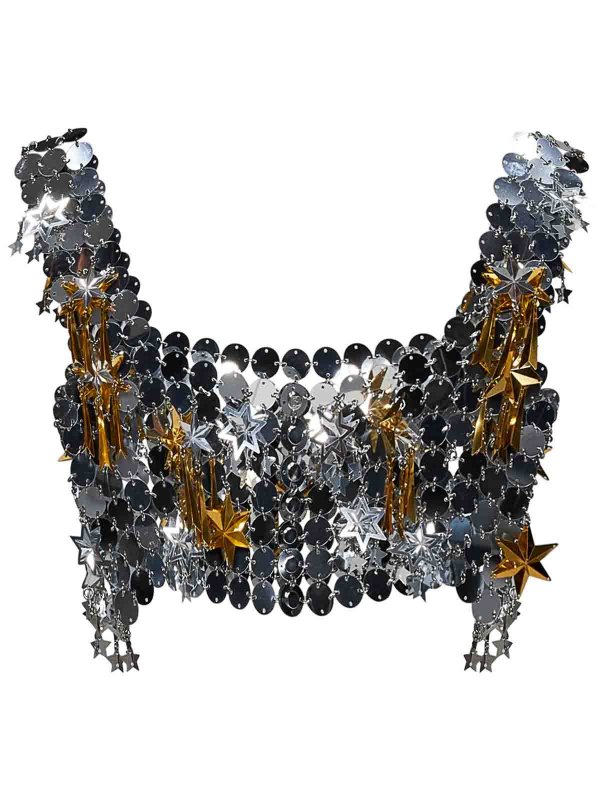 Rabanne Top - Silber - Silber - Damen | 23AITO646PS0427M089