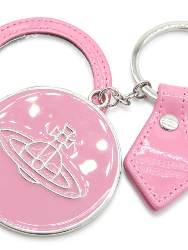 Vivienne Westwood Shiny pink metal key ring | 82030102UOM000GG406