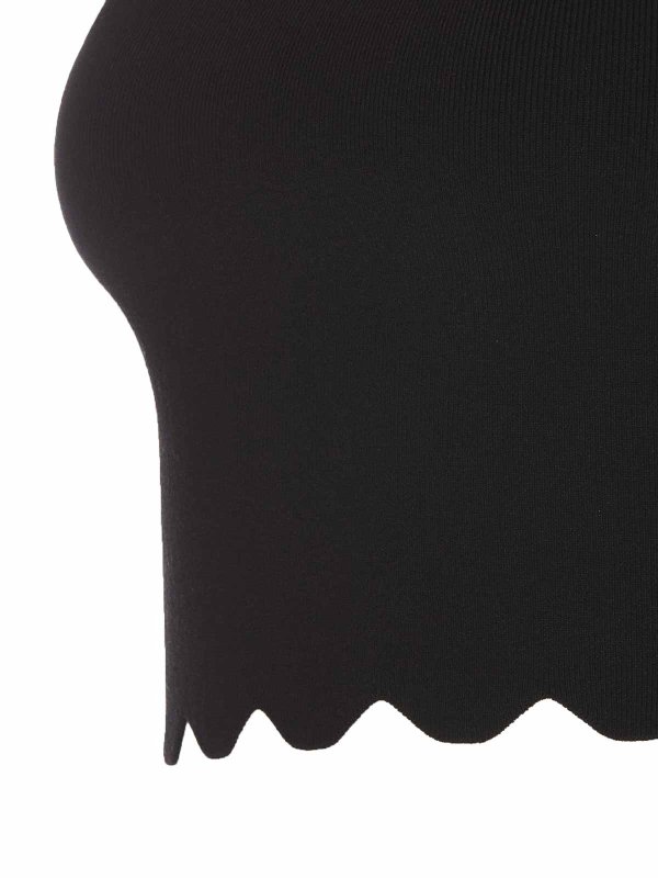 Tops And Tank Tops Twinset Knit Cropped Top 232tp3142s1751100006