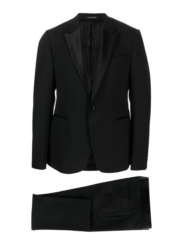 Emporio Armani Smoking suit - Black - Men | H41VMU01506999