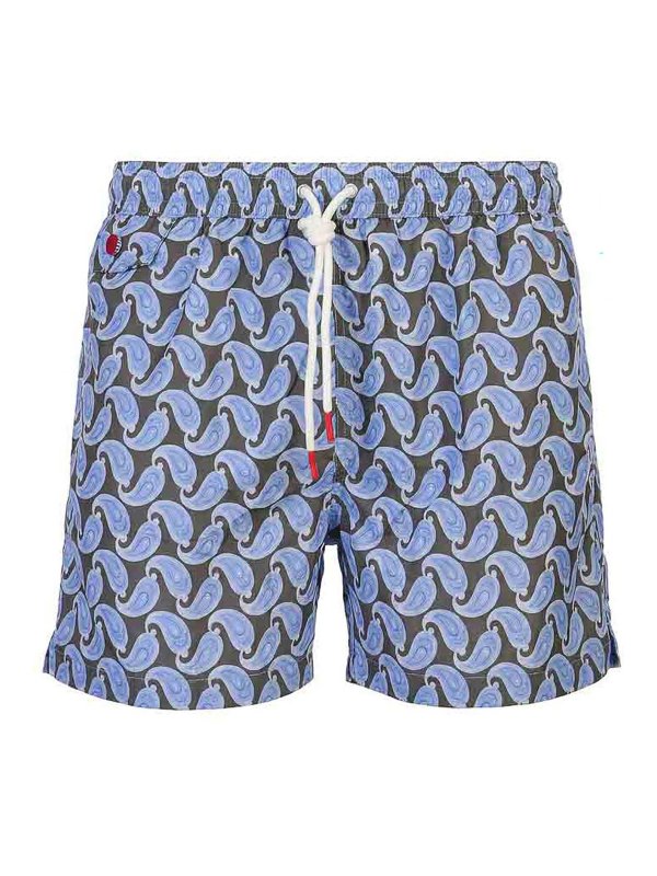 Kiton Boxers De Baño - Azul - Azul - Hombre|UCOM010K0742H93