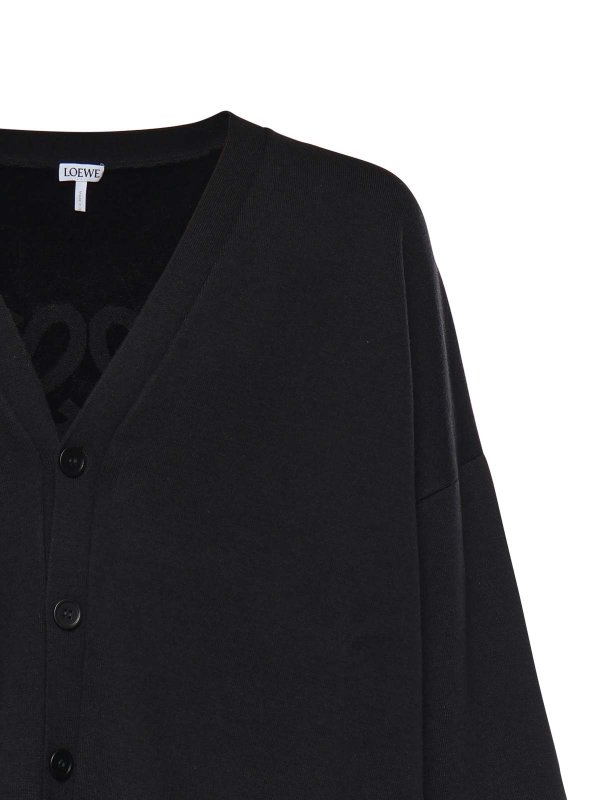 Loewe Wool Blend Cardigan - Black - Men|H526Y16KAP1100