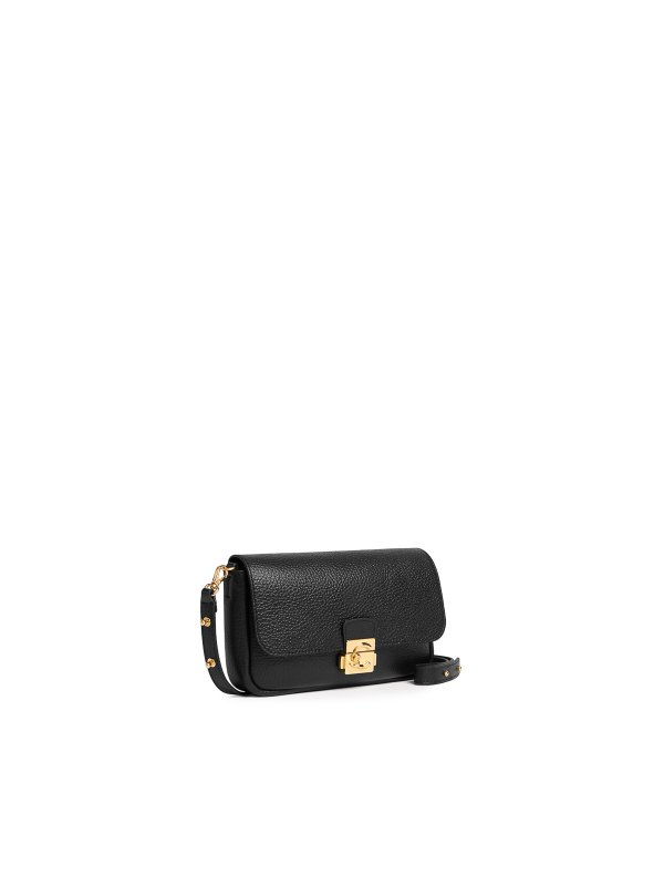 Coccinelle Mini borsa in pelle C-Me Lock Nero|E5U4K520101001