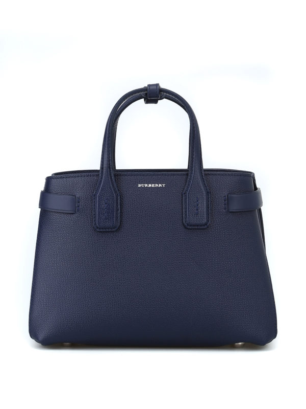 Cross body bags Burberry - The Small Banner regency blue leather bag ...