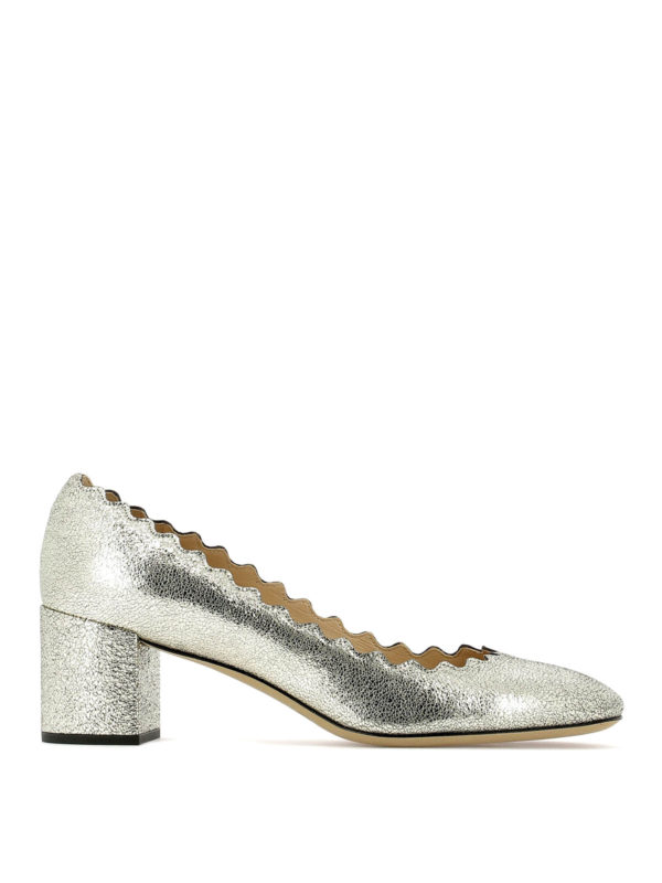 Court shoes Chloe' - Lauren laminated leather pumps - CHC17S23046045