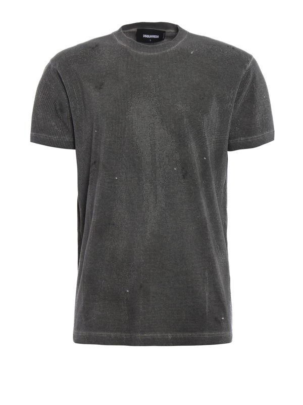 Dsquared2 Rhinestone spotted T-shirt - Men | S74GD0231S22427002F