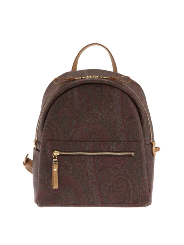 Etro Paisley pattern backpack - Brown - Women|0H05925000600