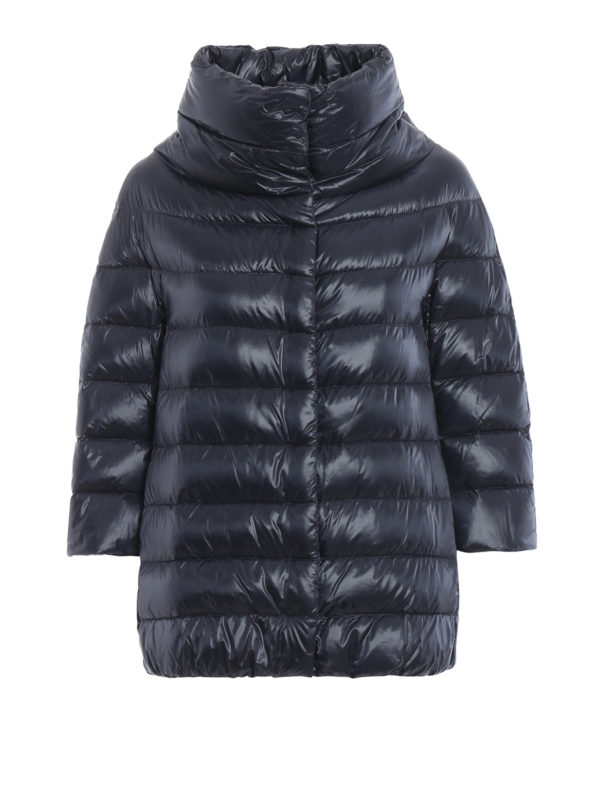 Padded jackets Herno - Aminta blue nylon padded jacket - PI0043DIC120179225