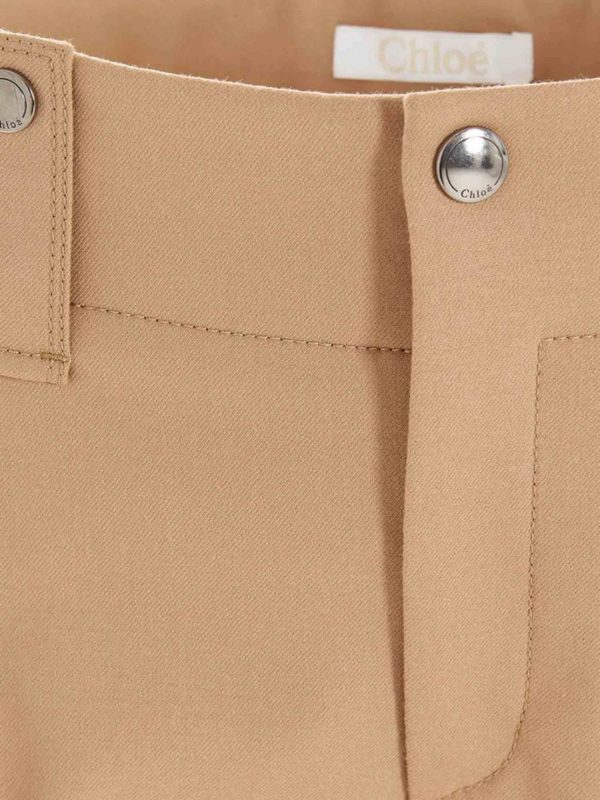 Chloe' Cargo pants in beige - Beige - Women | CHC20APA72161278