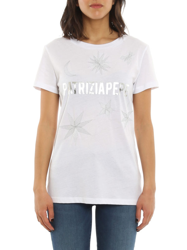 Patrizia Pepe T-Shirt - Blanc - Blanc - Femme | 8M1189A4V5W103