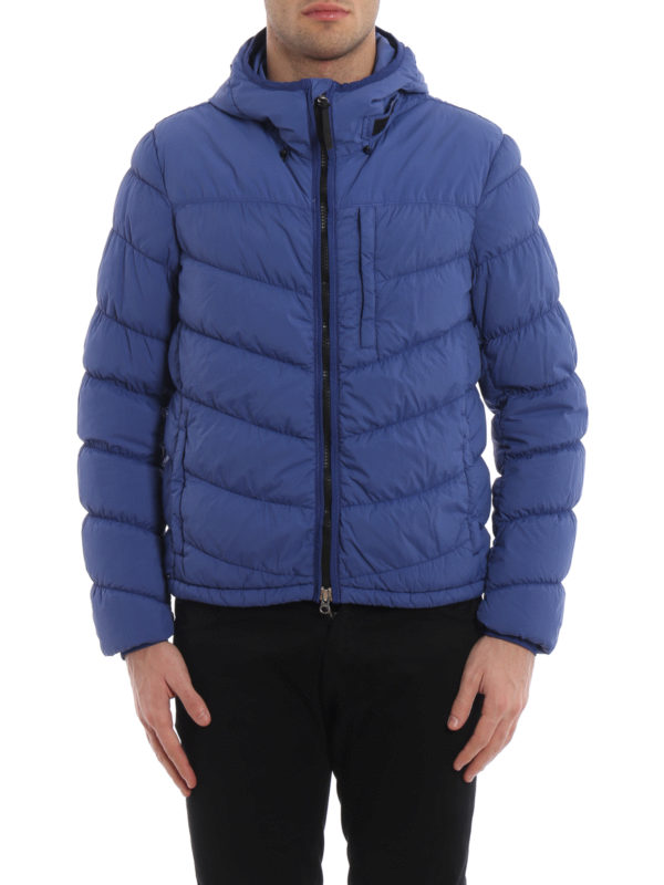 Padded jackets Woolrich - Sundance hooded blue quilted padded jacket - WOCPS2802UT12893135