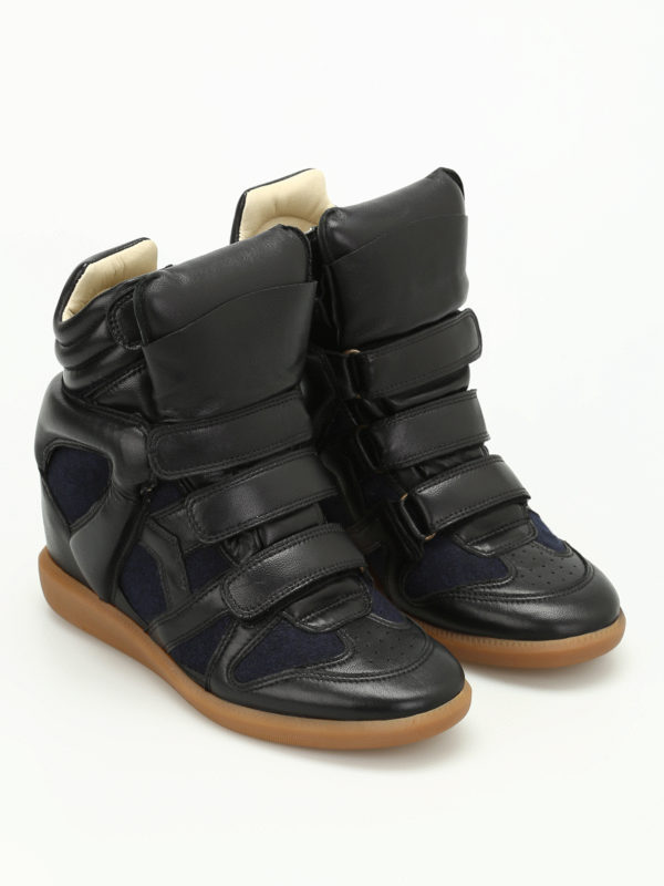 Trainers Isabel Marant - Bekett flannel high top sneakers ...