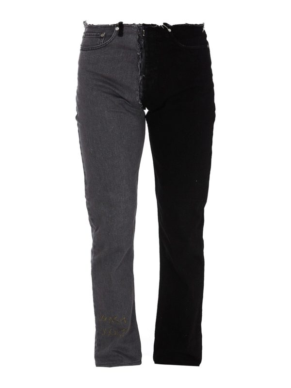 Maison Margiela Two tone denim jeans - Black | S50LA0175S30535966