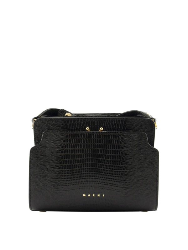 Marni Trunk reverse shoulder bag - Black | SBMP0024Y1P2988Z282N