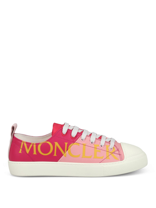Moncler Linda pink leather sneakers Pink E109A204170001A58522