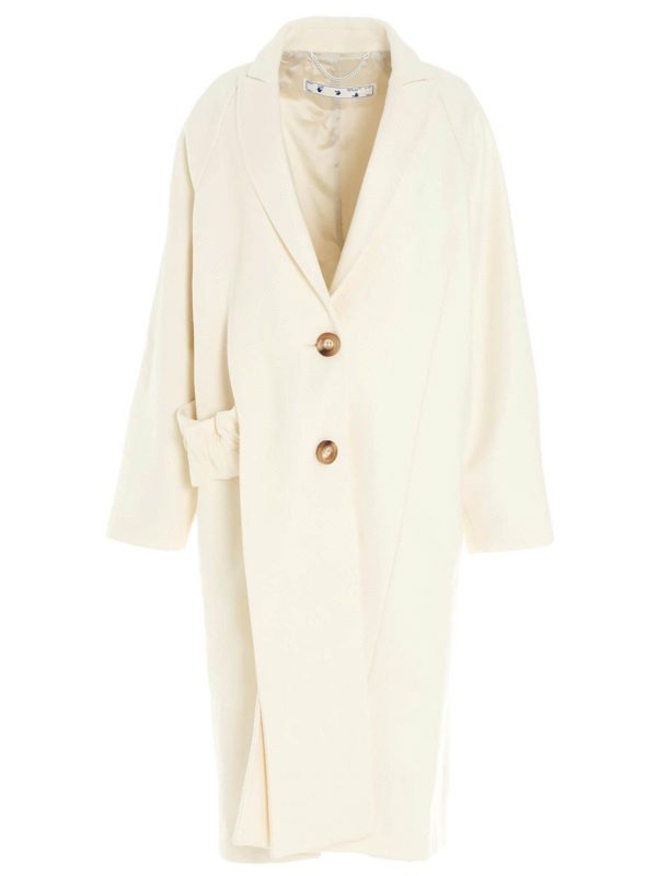 Manteaux longs Off-White - Manteau Long - Blanc - OWEA235F20FAB0016100