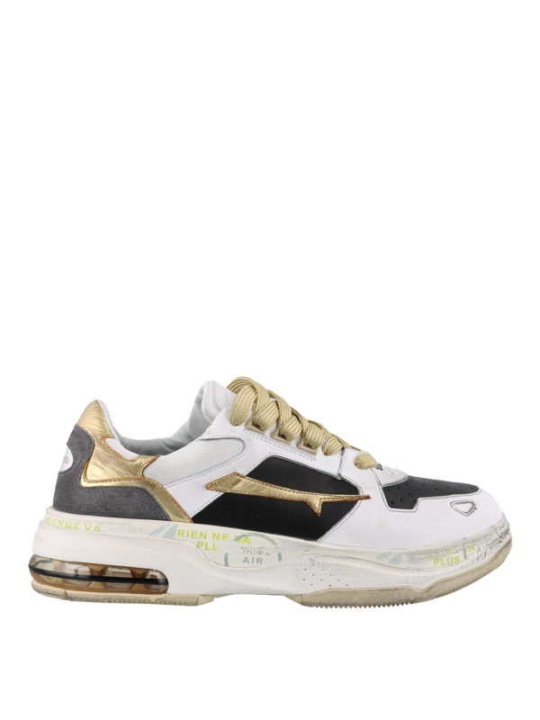 Trainers Premiata - Drake 018 golden leather sneakers - DRAKE018