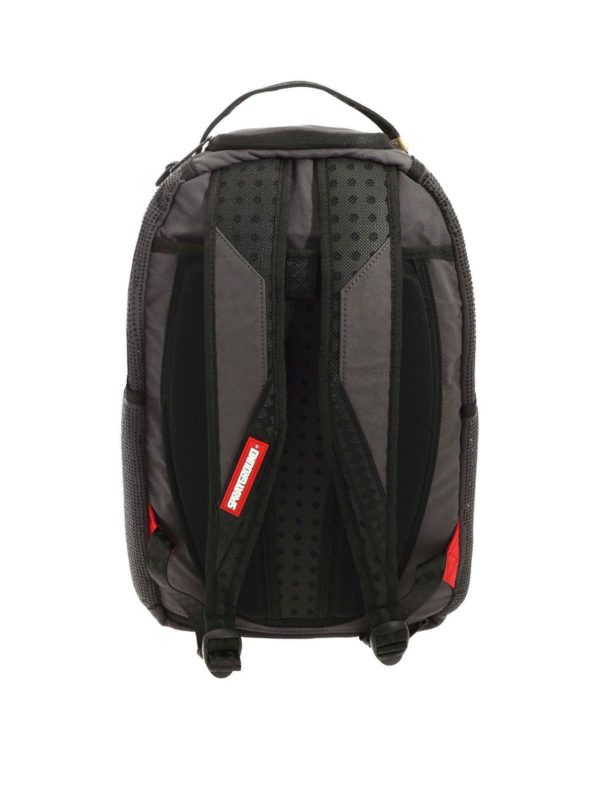 Sprayground Trinity Shark rhinestones backpack in grey | 910B2765NSZ