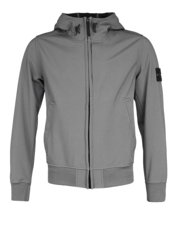Stone Island Light Soft Shell jacket - Grey - Men | 43027V0065