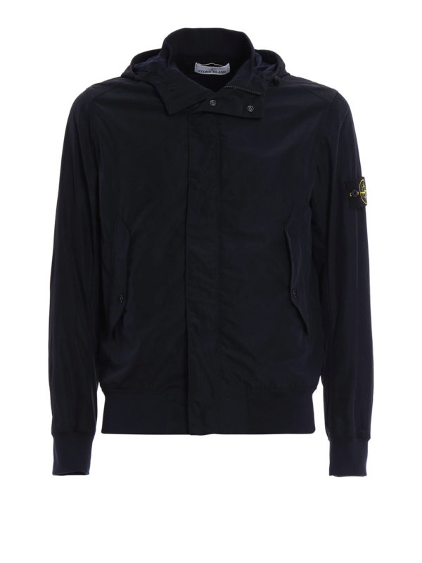 Stone Island Waterproof hooded jacket - Dark Blue | 641540822VOO20