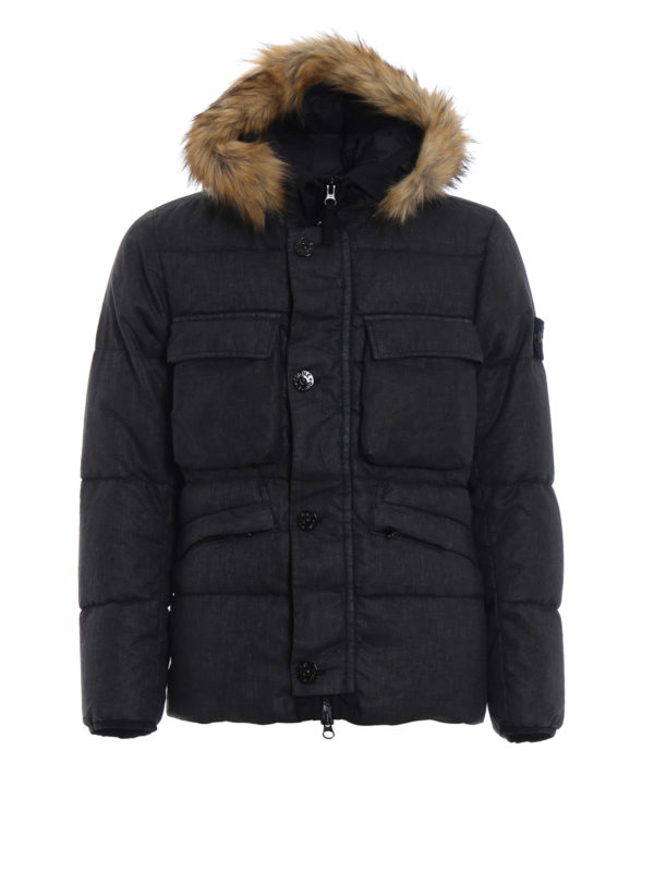 Stone Island Lino Resinato Down-TC padded jacket | 691542833V0029