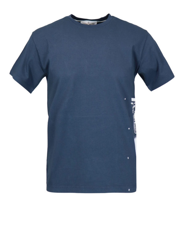 T-shirts Stone Island - Side logo print T-shirt - 72152NS83V0028