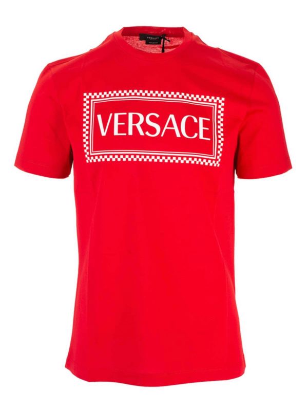 T-shirts Versace - 90s logo T-shirt in red - A81548A201952A041