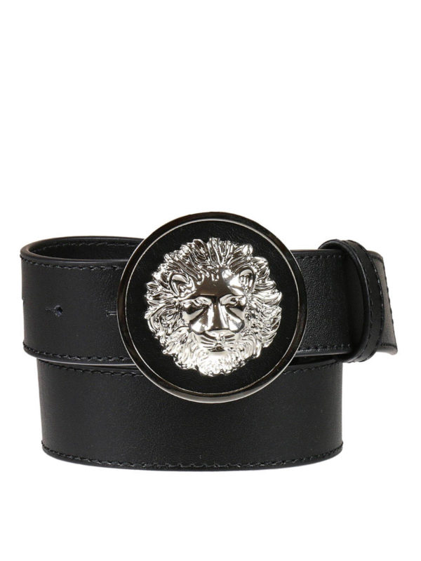 Versus Versace Lion Head leather belt - Black | FCU0060FV10F460N