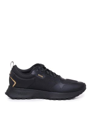 Mens black hugo boss shoes store
