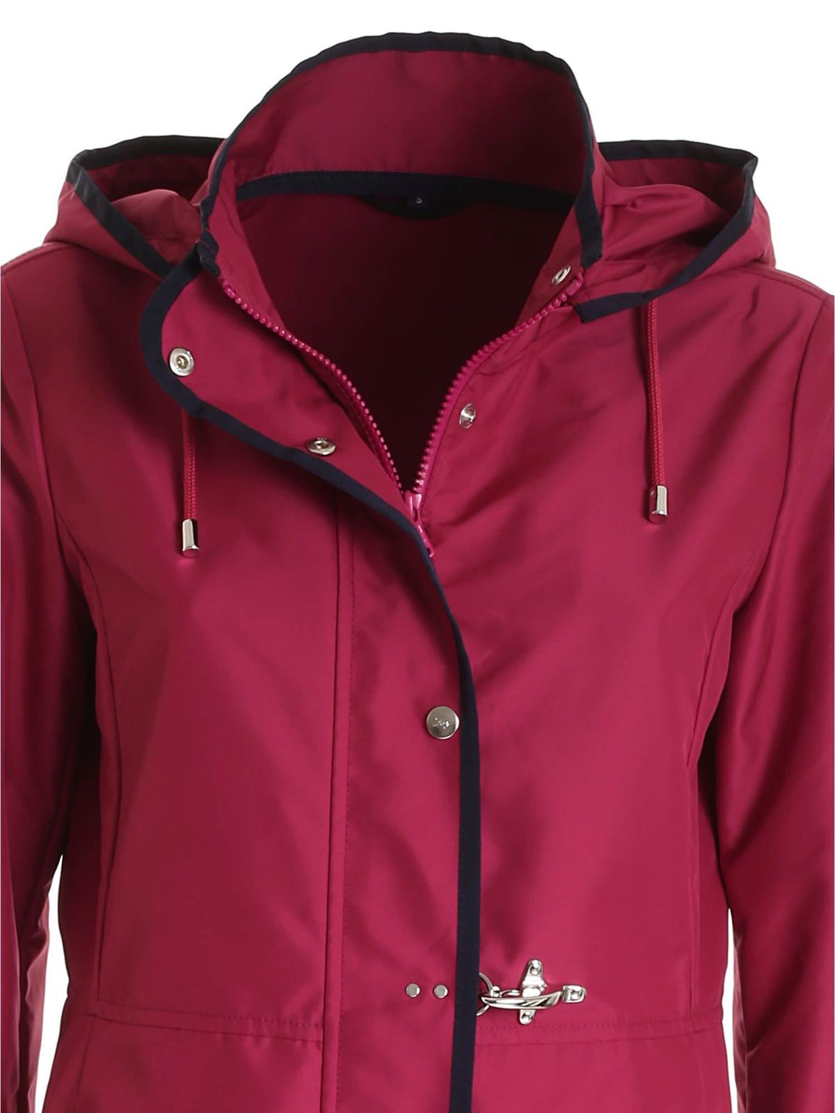 Knee length coats Fay - Virginia Lazy raincoat in fuchsia ...