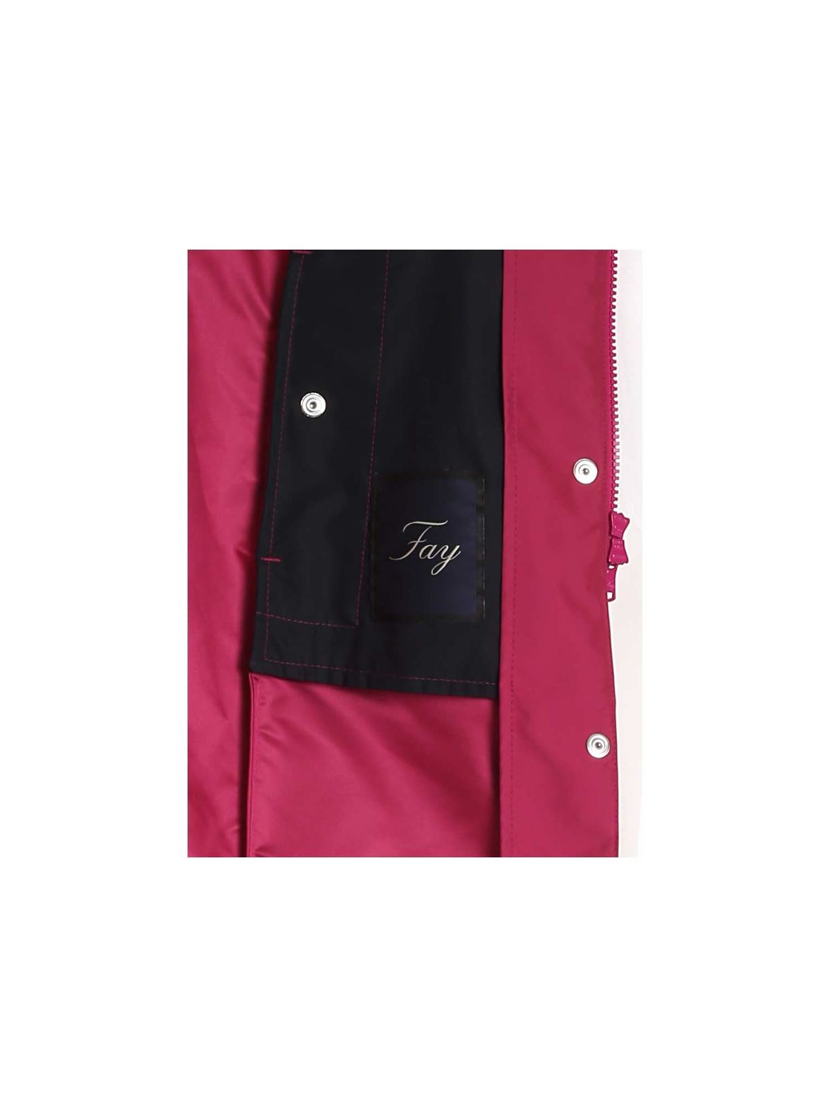 Knee length coats Fay - Virginia Lazy raincoat in fuchsia ...