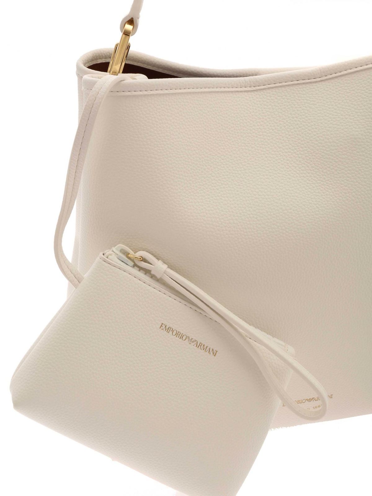 Emporio Armani Branded shoulder bag in white | Y3E168YFO5B85219