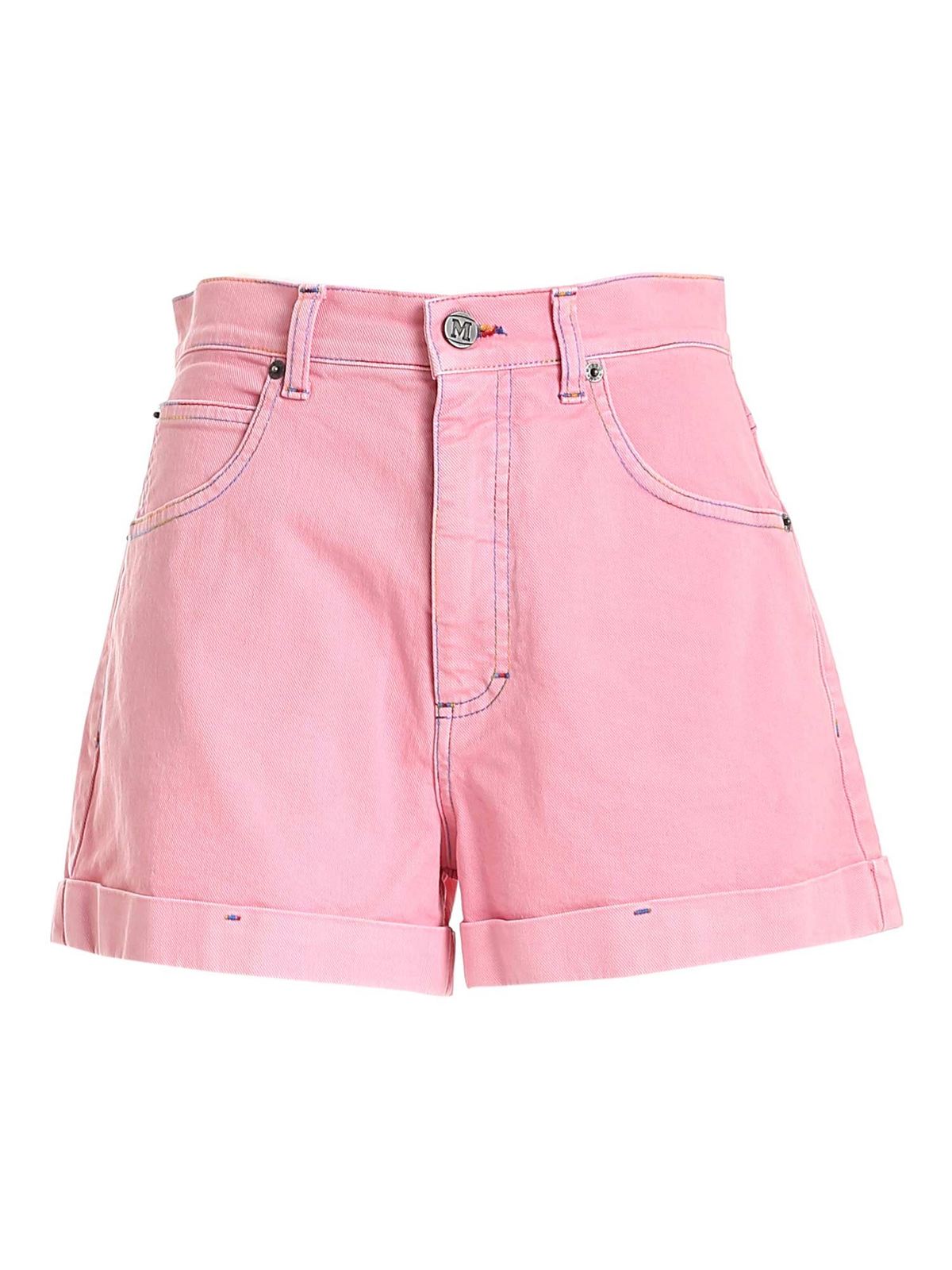 Missoni Contrasting stitching shorts in pink | 2DI002852W006U51816