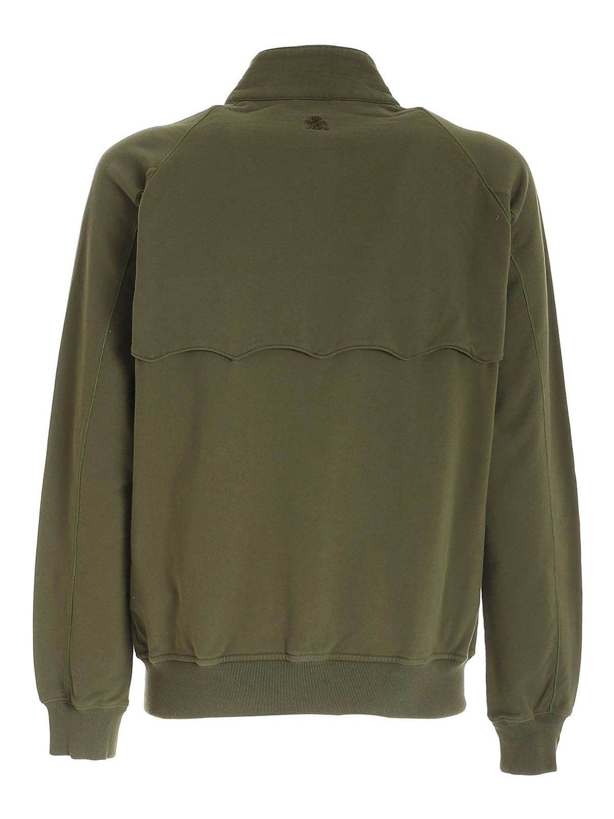 Baracuta Logo embroidery sweatshirt in green | BRFEL0019UT24806992
