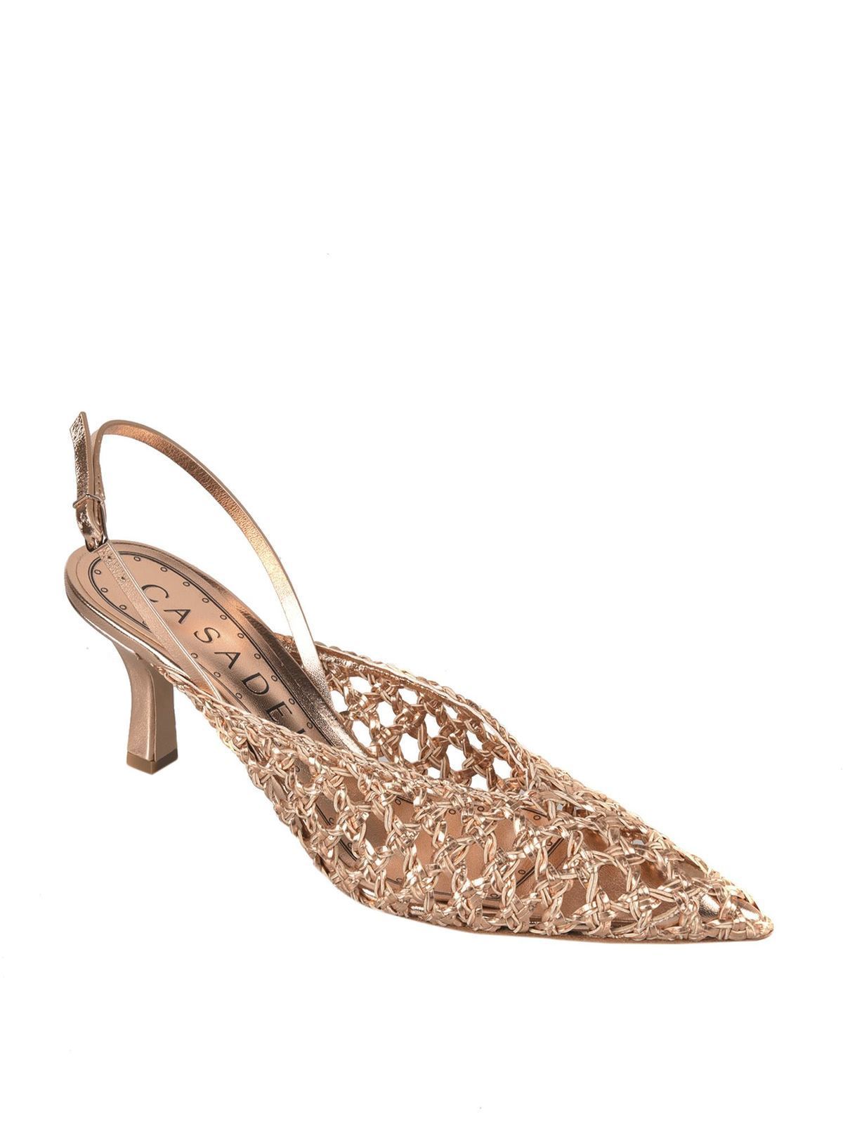 Court shoes Casadei - Versilia sling back pumps in Blush color ...
