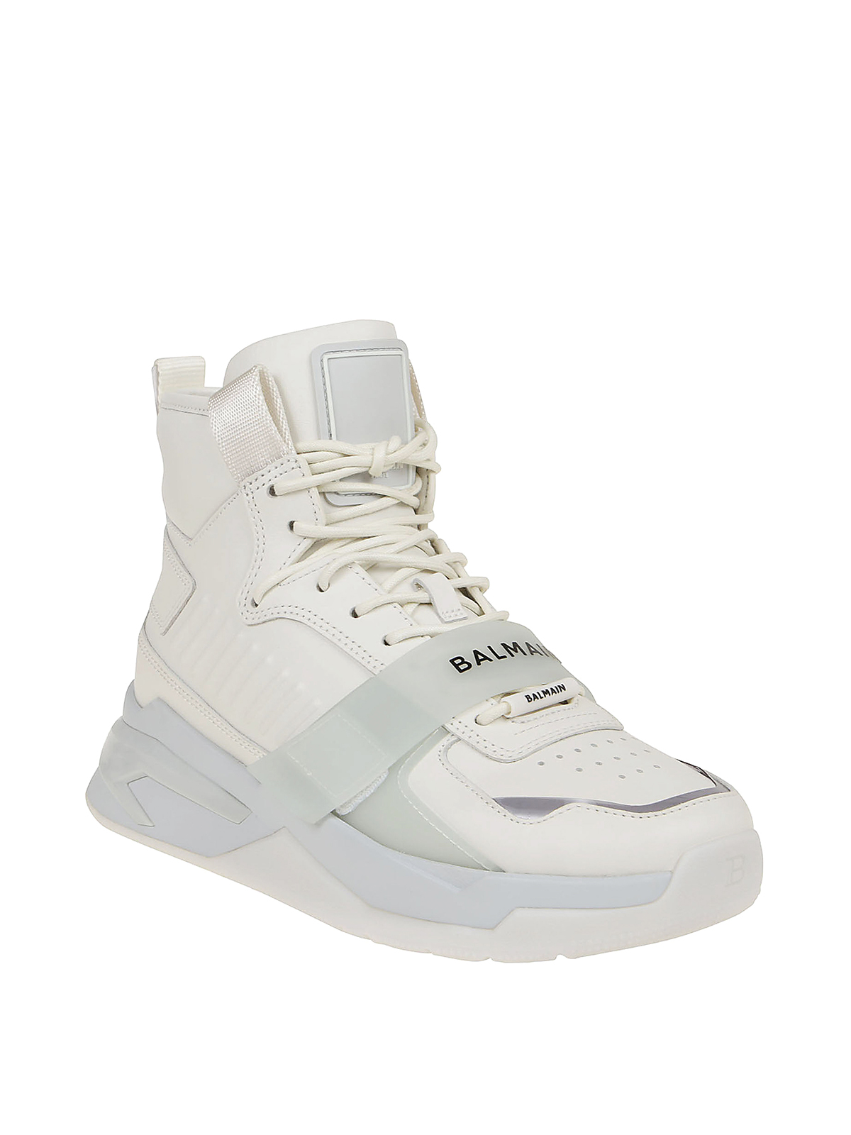 Balmain B-Ball leather sneakers - White - Men | VM1C230LCTW0FA
