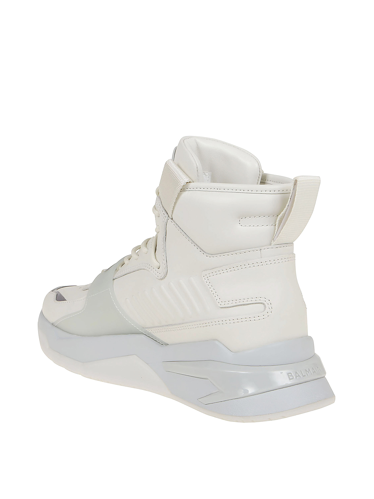 Balmain B-Ball leather sneakers - White - Men | VM1C230LCTW0FA