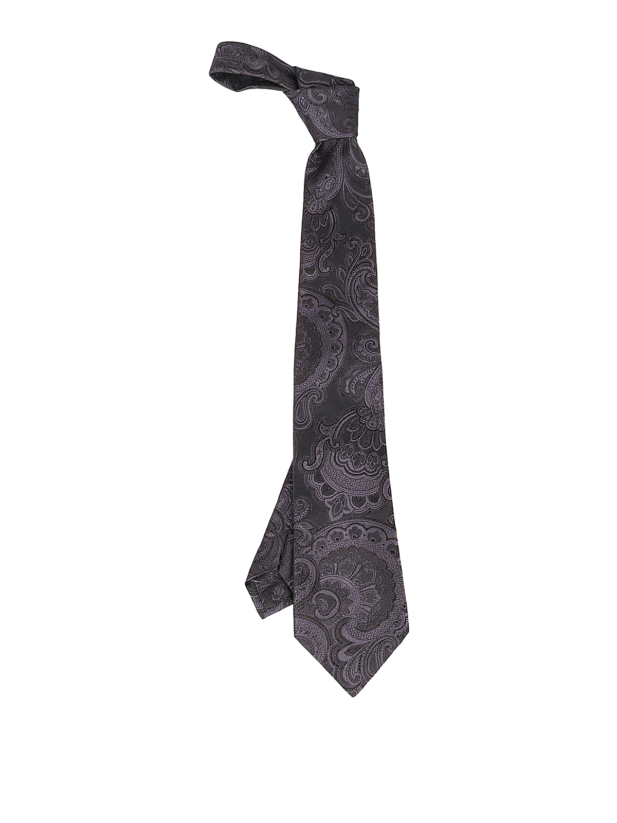 Etro Silk tie - Black - Men | 1202630000001 | thebs.com