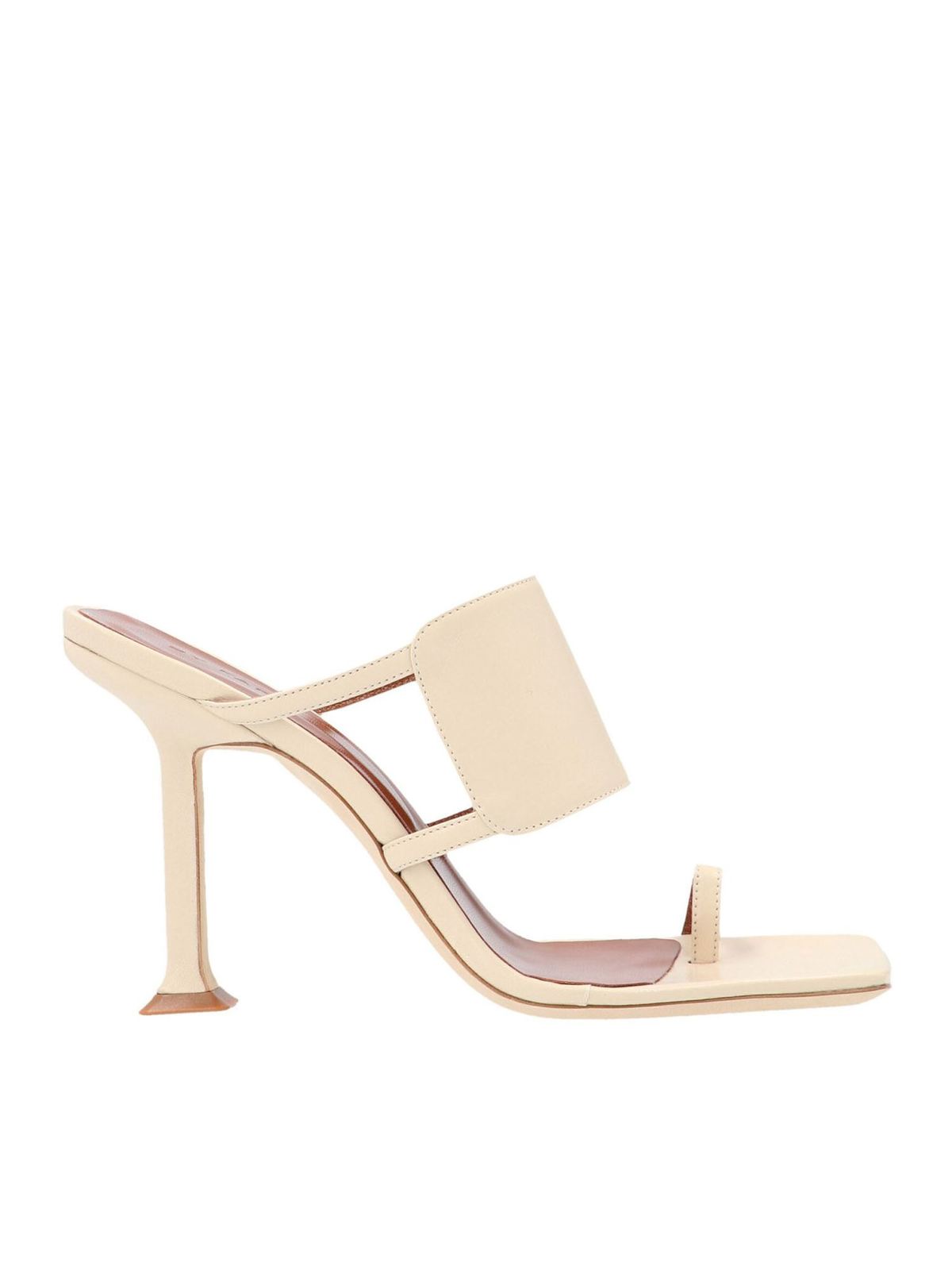 Sandals By Far - Gigi sandals in ivory color - 21SSGIGHIVRCREIVR