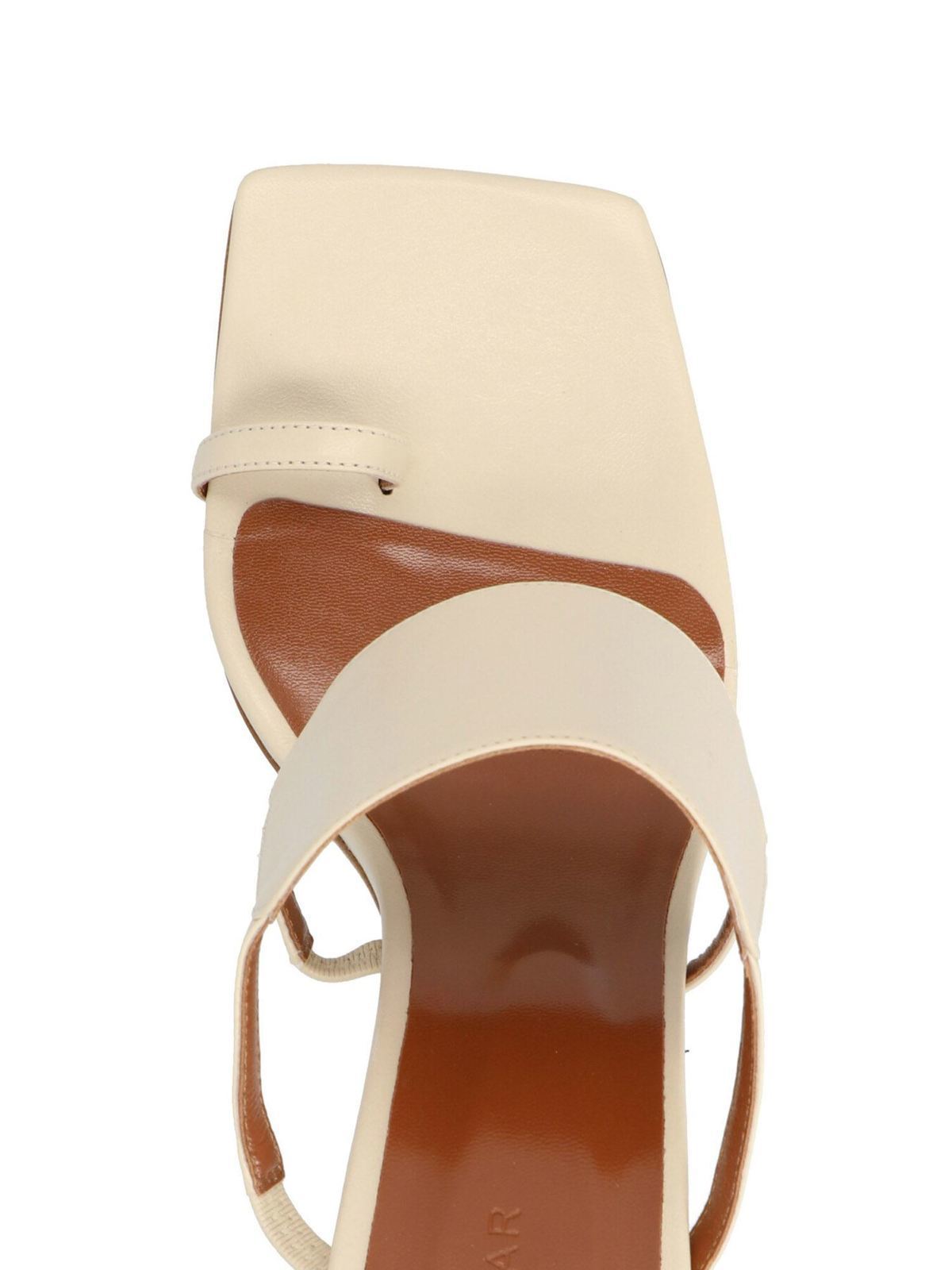 Sandals By Far - Gigi sandals in ivory color - 21SSGIGHIVRCREIVR