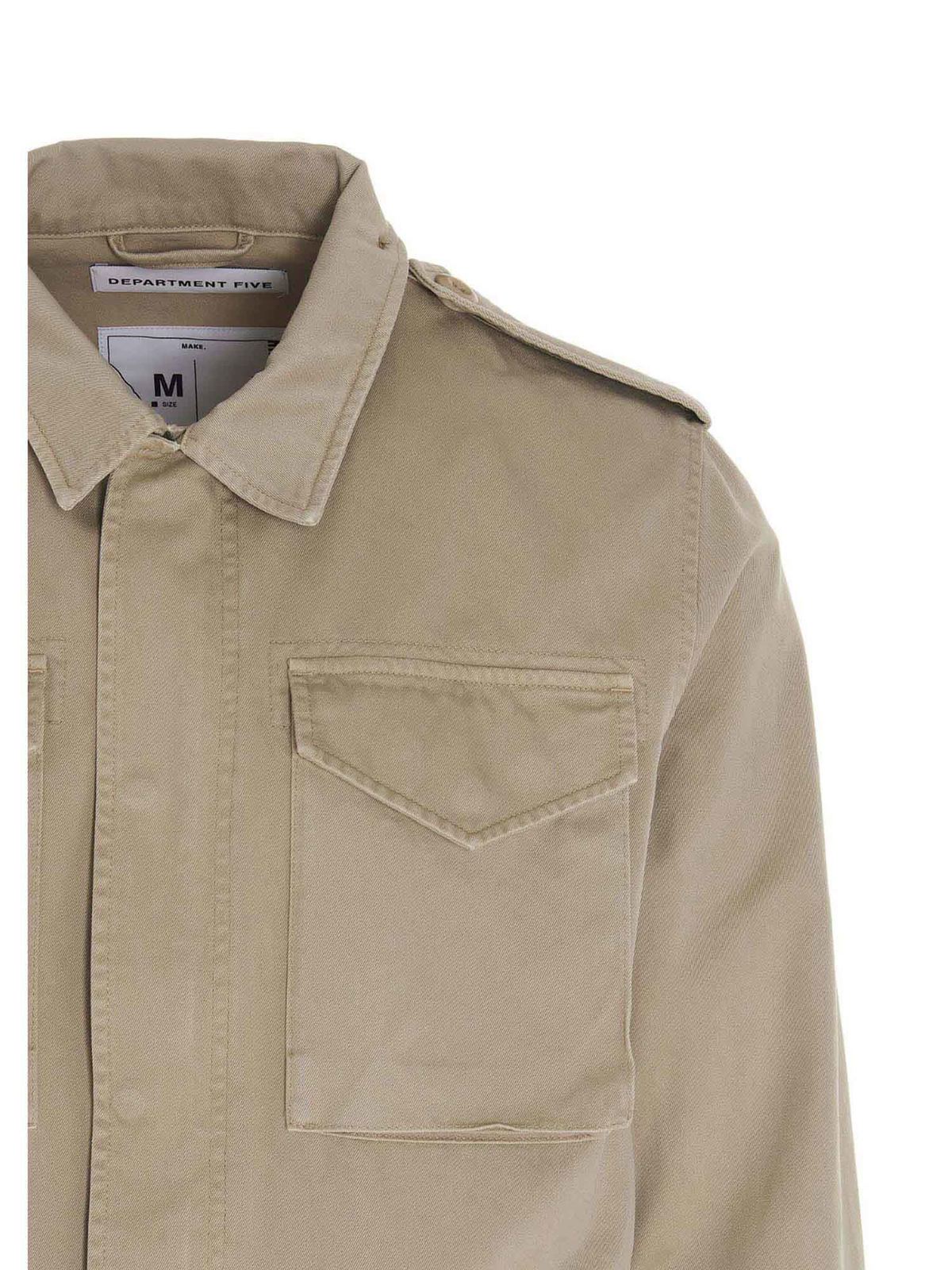 Casual jackets Department 5 - Safari jacket in beige - UC5041TF0001051