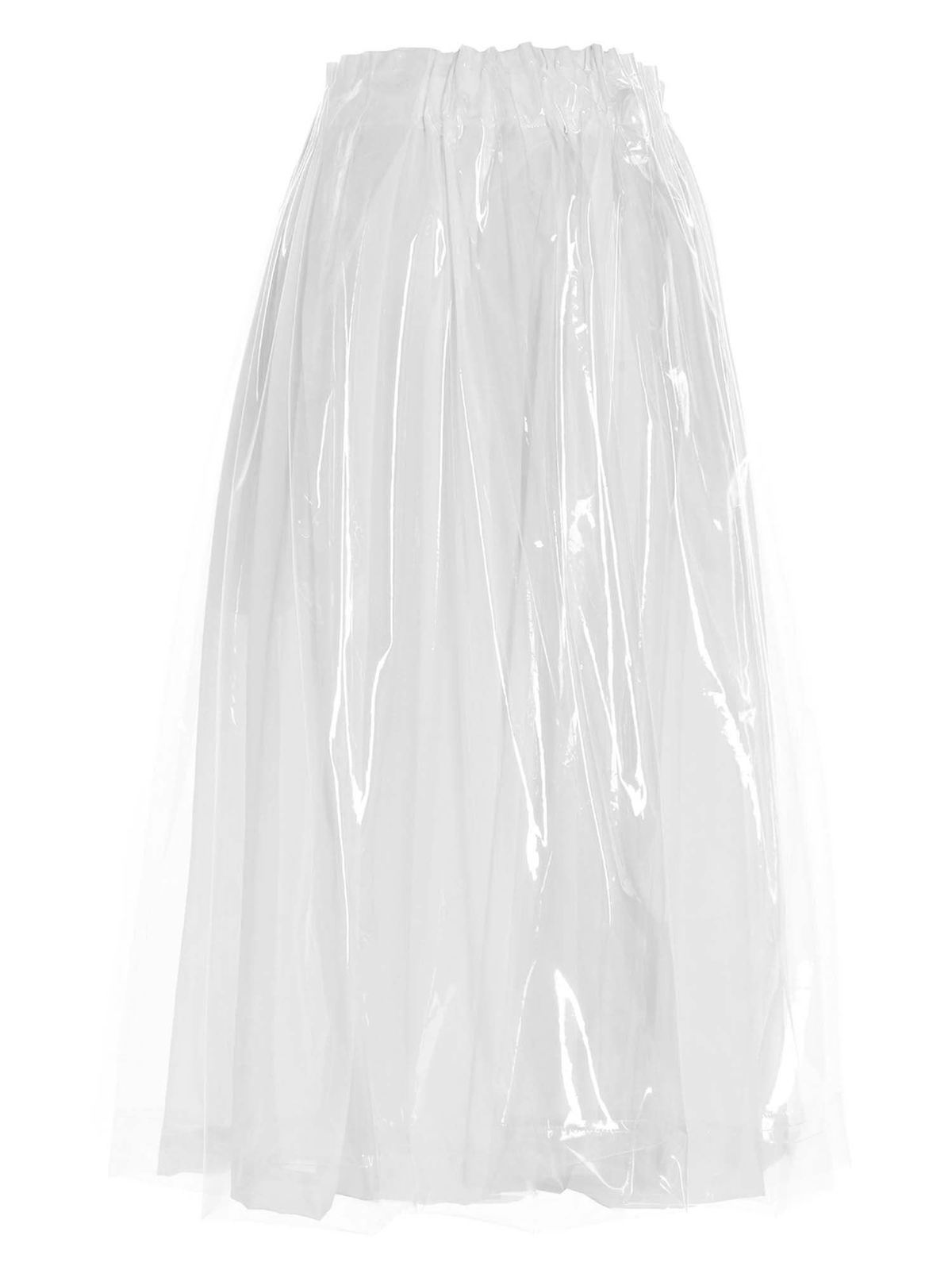 Long skirts Comme Des Garcons - PVC panel midi skirt in white - GGS0200512