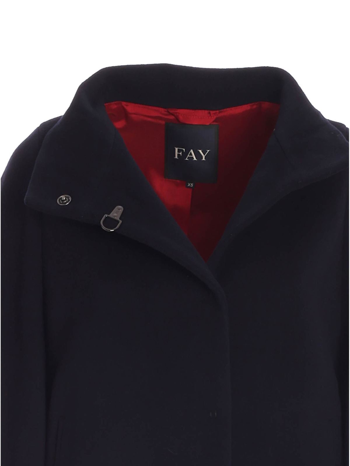 Fay Flared cape in blue - Blue - Women | NAW12434490SHNU808